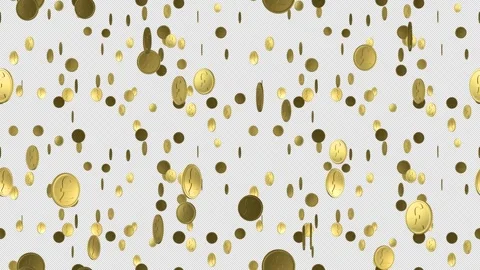 Pound money gold coin loop tile falling ... | Stock Video | Pond5