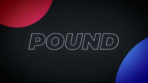 Pound Text Animation Background | Stock Video | Pond5