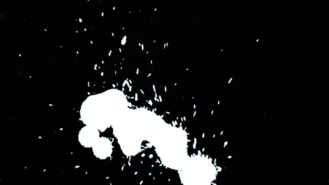 Pouring colored liquid ink on the surfac... | Stock Video | Pond5