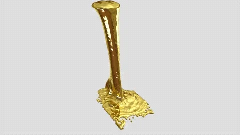 Pouring molten gold in gold bar with alp... | Stock Video | Pond5