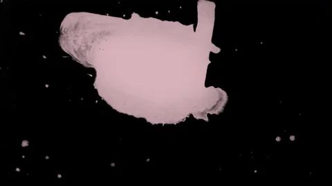 Pouring pink ink on a black background | Stock Video | Pond5