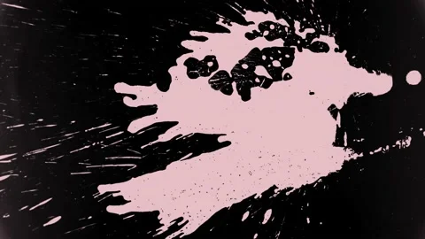 Pouring pink ink on a black background | Stock Video | Pond5