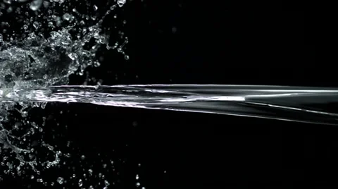 Pouring water and making splashes, Slow ... | Stock Video | Pond5