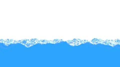 Pouring water screen fill 3D animation w... | Stock Video | Pond5