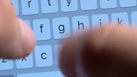 pov close up fingers texting and typing ... | Stock Video | Pond5