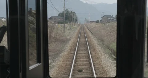 Pov driving forward facing view from tra... | Stock Video | Pond5