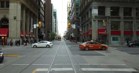 POV driving King street in downtown Toro... | Stock Video | Pond5