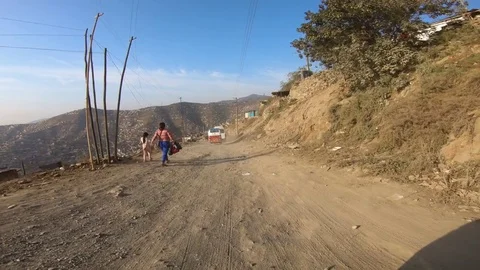 POV driving in Slums of Lima, Peru | Stock Video | Pond5