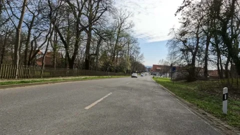 POV driving sunny spring season with mot... | Stock Video | Pond5