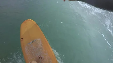 POV Japanese pro surfer in the ocean, Ja... | Stock Video | Pond5