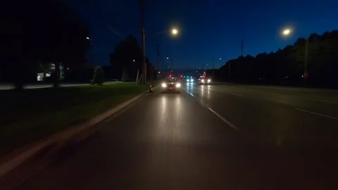 POV of reverse rear view shot roads and ... | Stock Video | Pond5