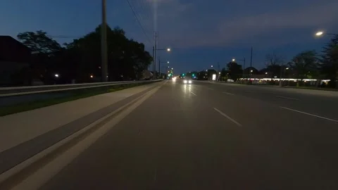 POV of reverse rear view shot roads and ... | Stock Video | Pond5