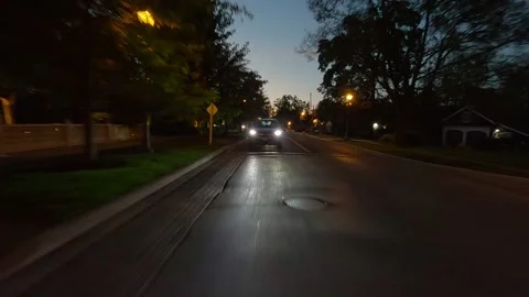 POV of reverse rear view shot roads and ... | Stock Video | Pond5