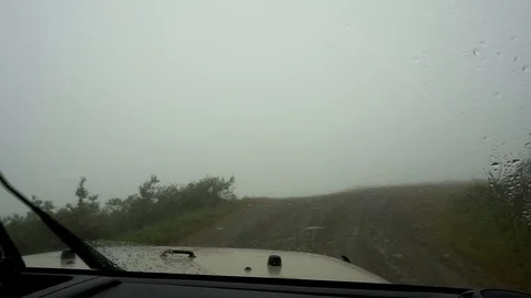 Pov shot driving offroad to White Alice ... | Stock Video | Pond5