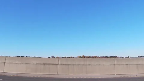 POV side view concrete wall Billboards b... | Stock Video | Pond5