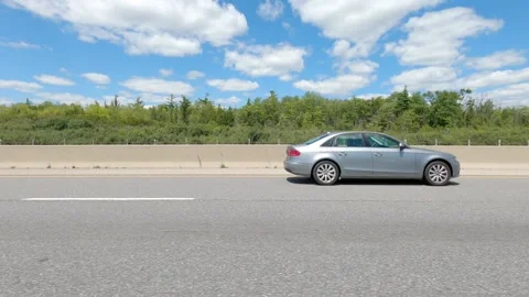POV side view driving fast on freeway wi... | Stock Video | Pond5