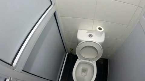 POV Toilet shot | Stock Video | Pond5