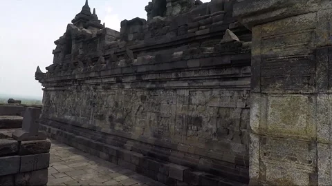 POV Walk along the Terrace of the Borobu... | Stock Video | Pond5