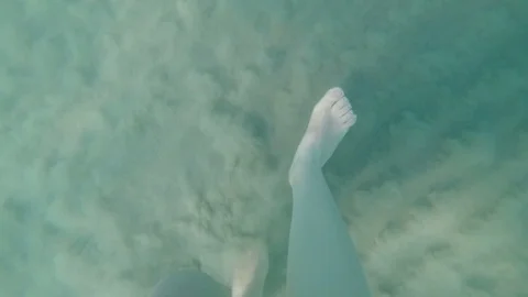 Pov of young female feet walking barefoo... | Stock Video | Pond5
