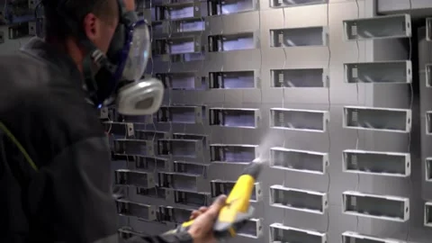 Powder Coating Stock Footage ~ Royalty Free Stock Videos | Pond5