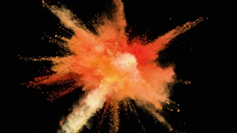 Powder Explosion - Signs From Earth | Stock Video | Pond5