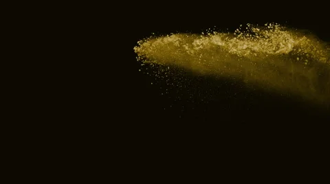 Powder flying in midair against black ba... | Stock Video | Pond5