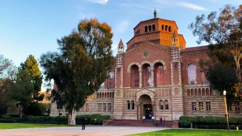 Powell Library on the UCLA campus, 4K | Stock Video | Pond5