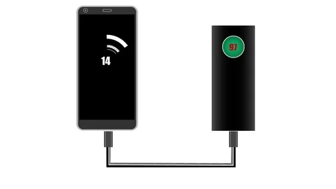 Power bank. Animation charging your smar... | Stock Video | Pond5