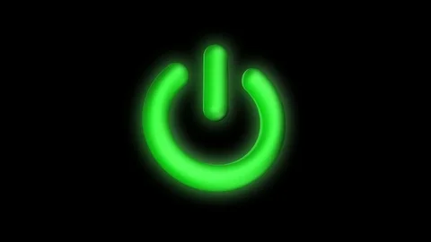 Power On button symbol | Stock Video | Pond5