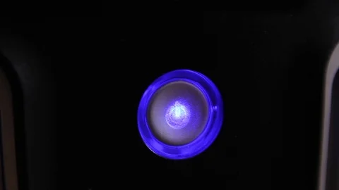 power button on the system unit | Stock Video | Pond5