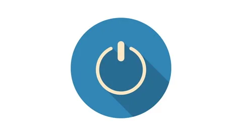 Power Button on white background, animat... | Stock Video | Pond5