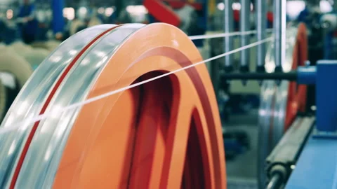 Power cable manufacturing process at a m... | Stock Video | Pond5