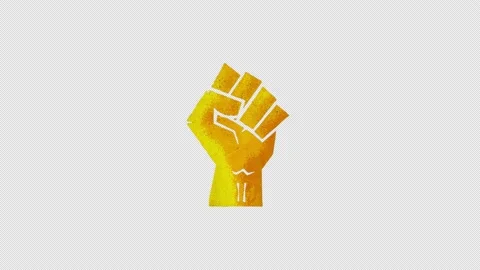 Power Fist Animated Logo Black Lives Mat... | Stock Video | Pond5