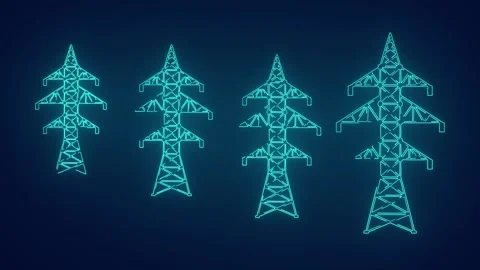 power grid electricity transmission and ... | Stock Video | Pond5