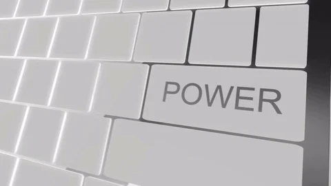 Power-Key Concept 4K 3D animation red an... | Stock Video | Pond5