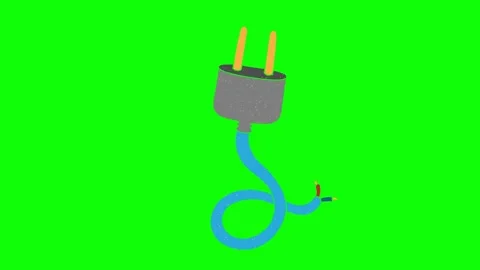 power socket hand drawn animation green ... | Stock Video | Pond5