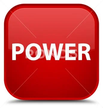 Power special red square button ~ Clip Art #84387839
