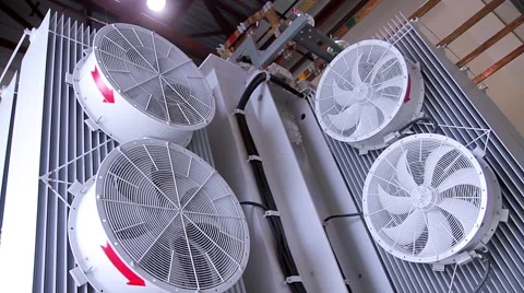 Power transformer inside an electrical s... | Stock Video | Pond5