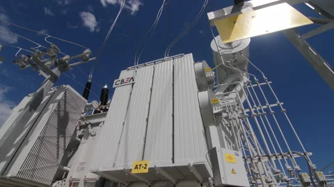 Power transformer with logo on side unde... | Stock Video | Pond5