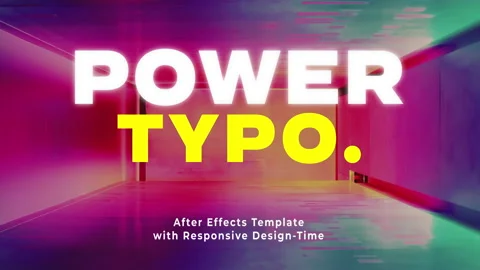 Power Typo After Effects Template ~ After Effects #153527915