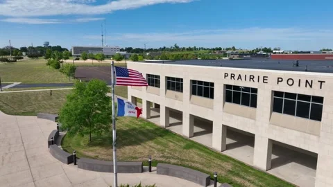 Prairie Point school building in Iowa. A... | Stock Video | Pond5