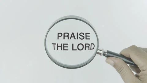 Praise The Lord text or word highlighted... | Stock Video | Pond5