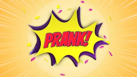 PRANK Comic Text Animation, with Alpha M... | Stock Video | Pond5