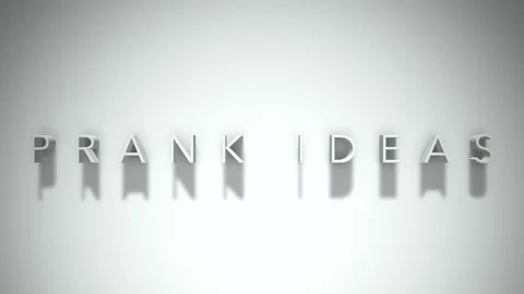 prank ideas 3D title animation with shad... | Stock Video | Pond5