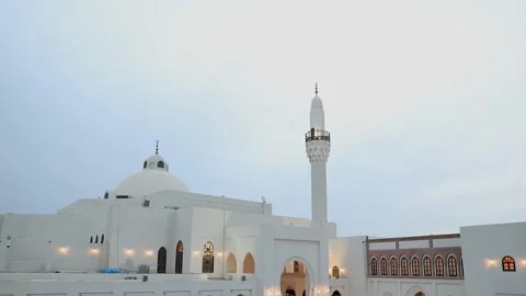 Prayer at the mosque. King Khalid Grand ... | Stock Video | Pond5