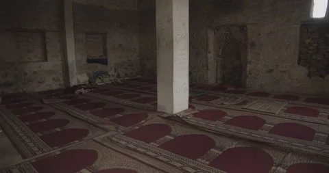 Prayer room in Qantara mosque, Taïf, Sa... | Stock Video | Pond5