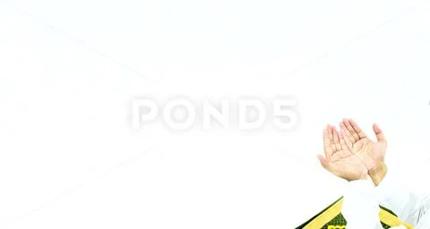Praying hands. Islamic Background Stock Photo ~ #142342285