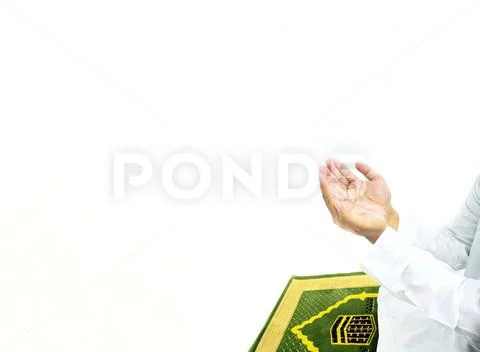 Praying hands. Islamic Background ~ Premium Photo #142342299