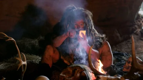 Primitive Man Stock Video Footage | Royalty Free Primitive Man Videos ...