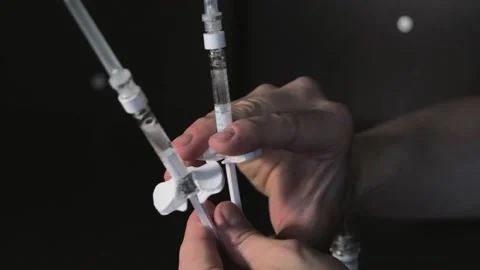 Preparation of a genetic engineering inj... | Stock Video | Pond5